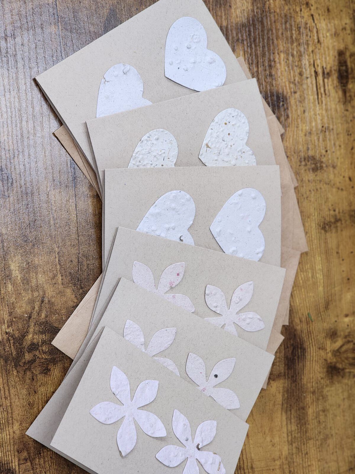 "Heart & Flower" Wildflower Seed Card Packets (6 cards per packet ...